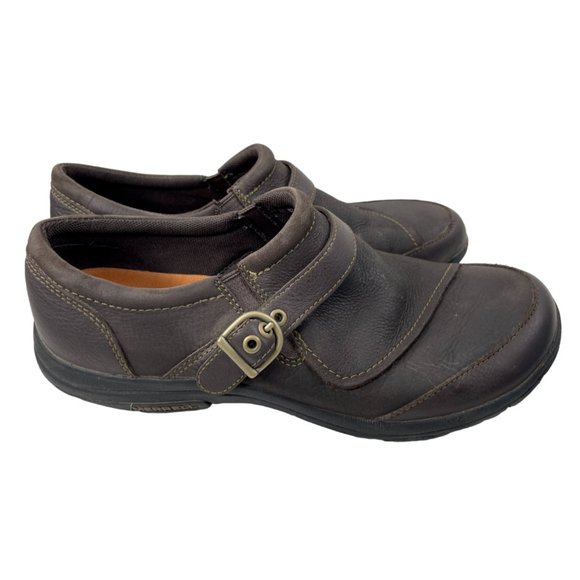 Merrell | Shoes | Merrell Womens Dassie Buckle Slipon Brown Leather ...